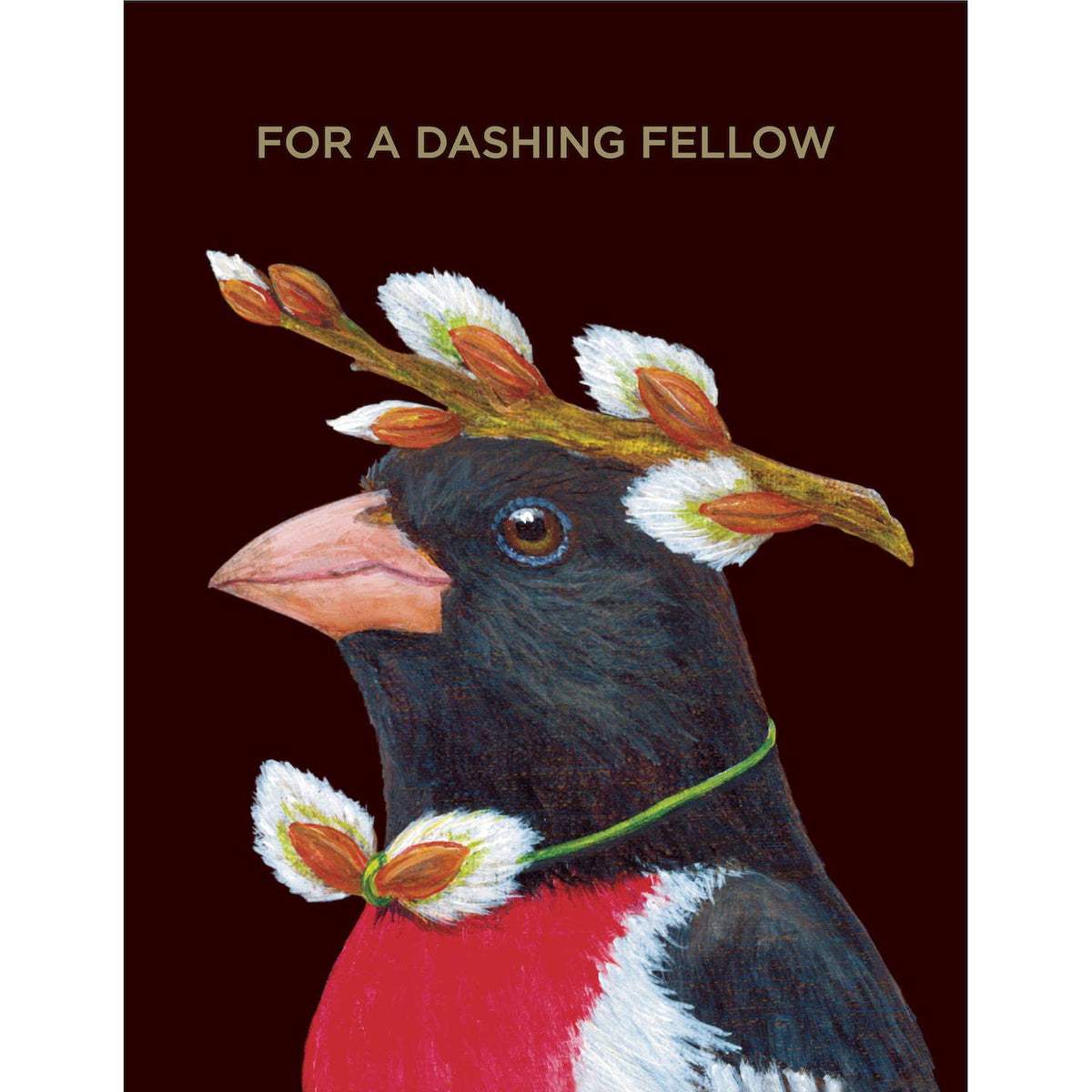Dashing Fellow Card - Rose-Breasted Grosbeak – Urban Birding Supply