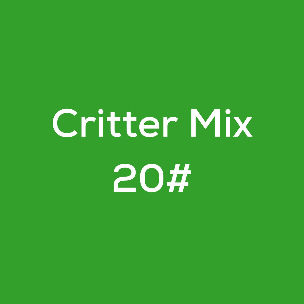 Critter Mix 20# – Urban Birding Supply