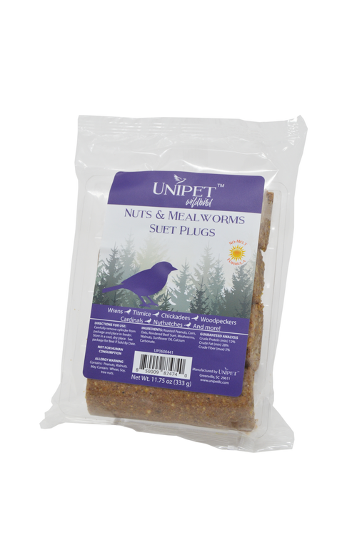 Nuts & Mealworms Suet Plugs – Urban Birding Supply